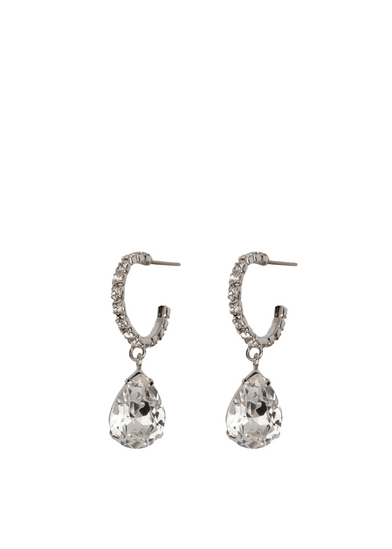Sofia Crystal Hoop Earrings – The LBD Shop