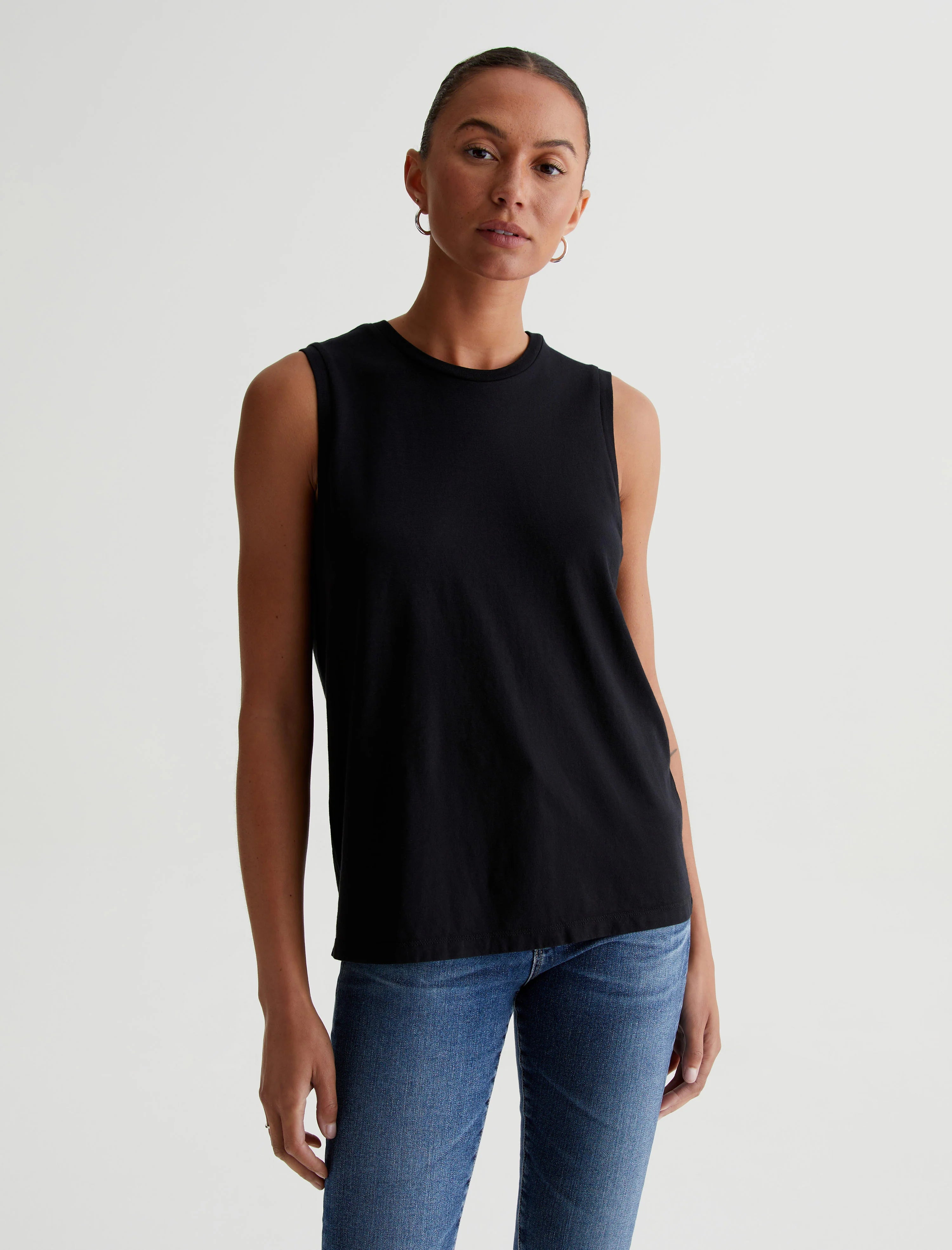 AG Jeans Cotton Muscle Tank | Jagger | – The LBD Shop